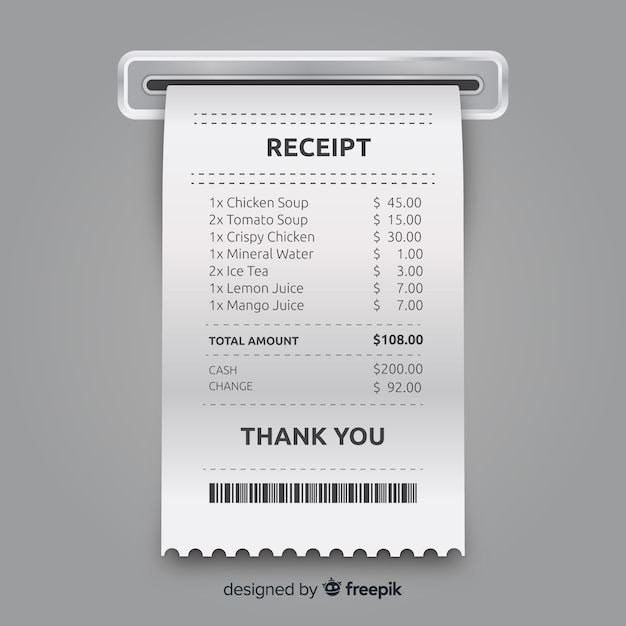 Premium Vector | Receipt Template Collection With Realistic Design - OurGFX Premium Vector | Receipt Template Collection With Realistic Design - OurGFX